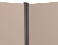 China Side Awning, Full Aluminium Frame, 160x600 CM, Beige, Polyester, For Garden for sale