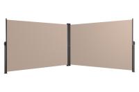 China Side Awning, Full Aluminium Frame, 160x600 CM, Beige, Polyester, For Garden for sale