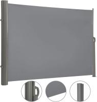 China Side Awning, Full Aluminium Frame, 1.6x3M, Light Grey, Polyester, For Garden Backyark for sale