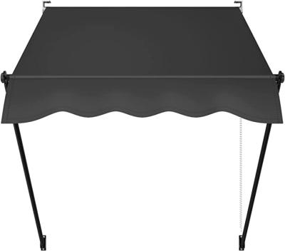 China Clamp Awning, Dark Grey, Sun Protection,For Balcony, Window, Polyester for sale
