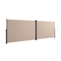 China Double Side Awning, Full Aluminium Frame, 180x600 CM, Beige, Polyester, For Garden for sale