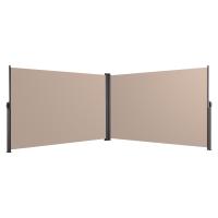 China Double Side Awning, Full Aluminium Frame, 180x600 CM, Beige, Polyester, For Garden for sale