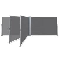 China Double Iron Side Awning, 180 x 600 cm, Made of Polyester, Light grey, For Garden for sale