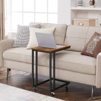China Side Table Sofa Table Coffee Table Easy to Assemble Sturdy Living Room Table with Wheels for sale