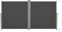 China Double Side Awning, Full Aluminium Frame, 160x600 Cm, Dark Grey, For Garden Backyard for sale