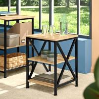 China Side Table End Table Nightstand, Easy to Assemble, For Living Room Bedroom, 40x40x60cm for sale