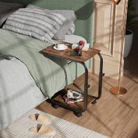 China End Table C Shaped Nightstand Height Adjustable for Bedroom Living Room for sale