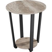 China Round End Table Side Table NightStand 2 Tiers for Couch Sofa Bed Living Room for sale