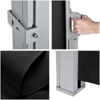 China Horizontal Retractable Outdoor Privacy Screen Manual Side Awning for sale