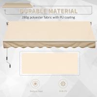 China Outdoor Waterproof UV-resistant Folding Arm Retractable Awning for terrace,300*250cm,Beige for sale
