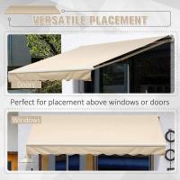 China Outdoor Waterproof UV-resistant Folding Arm Retractable Awning for terrace,300*250cm,Beige for sale