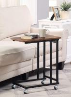 China C-Shaped Side Table, End Table for Sofa, Couch Table with Metal Frame for sale
