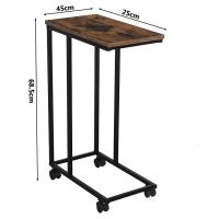 China C Shaped End Side Couch Table,Snack Style for Living Room,Sofa,TV Tray for sale