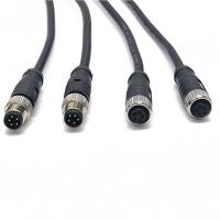 China OEM 3Ft Male Female Cable , PVC Jacket M12 Connector Cables for sale