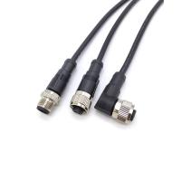 China OEM 3Ft Male Female Cable , PVC Jacket M12 Connector Cables for sale