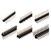 China Plastic Double Row Printed Circuit Board Connectors , 2.54mm Pitch SMD Pin Header for sale