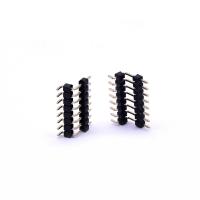 China Plastic Double Row Printed Circuit Board Connectors , 2.54mm Pitch SMD Pin Header for sale