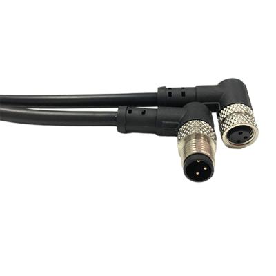 China Customized length Free End outdoor cable M8 Connector 4pin Female Waterproof Assemblies for sale