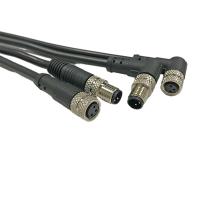 China Customized length Free End outdoor cable M8 Connector 4pin Female Waterproof Assemblies for sale