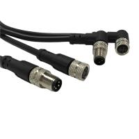 China Industrial Automation Waterproof Cable Assemblies Male To Female 3 Pin for sale