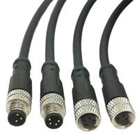 China Industrial Automation Waterproof Cable Assemblies Male To Female 3 Pin for sale
