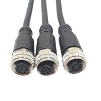 China M12 Waterproof Cable Assemblies Male To Female With 4 Pin 8 Pin Connector for sale
