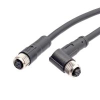 China IP67 Waterproof Cable M8 Connector Cable 5 Pin Female Molding Shield PVC Jacket Cables Electric Bike Scooter for sale