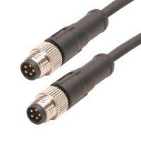 China IP67 Waterproof Cable M8 Connector Cable 5 Pin Female Molding Shield PVC Jacket Cables Electric Bike Scooter for sale