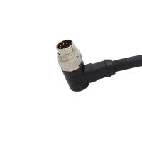 China Metal Shell M5 M16 Waterproof Cable Assembly Industrial Grade PVC Cover Male To Female for sale