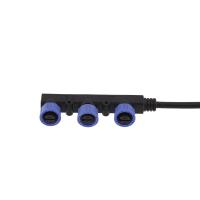 China 1 Meter M15 Waterproof Extension Cables F Shape Plastic Shell PVC Jacket For Solar Energy for sale