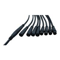 China 3Ft Length Male To Female M8 6pin Waterproof Bicycle GPS Positioning Cable PVC Jacket for sale