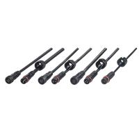 China Black Color M14 M21 Waterproof Power Cable Male To Female PVC Jacket for sale
