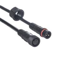 China Black Color M14 M21 Waterproof Power Cable Male To Female PVC Jacket for sale