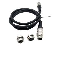 China 3A Current Wire Harness Cable Assembly Waterproof 16mm GX16 2 Pin 3 Pin 4 Pin for sale