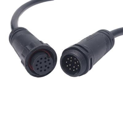 China 14 Pin Contact M20 Waterproof Cable Assemblies For Logistic Device for sale