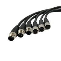 China Custom Multi Core M12 Cable Assemblies Right Angle Male For Sensor for sale