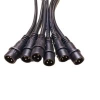 China 1M Long Black Color Power Using Multi-Pin M18 Outdoor Waterproof Cable Assemblies for sale