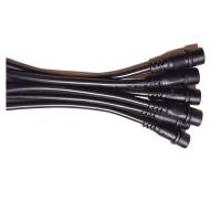 China 1M Long Black Color Power Using Multi-Pin M18 Outdoor Waterproof Cable Assemblies for sale