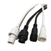China 1M Long Black Color Power Using Multi-Pin M18 Outdoor Waterproof Cable Assemblies for sale