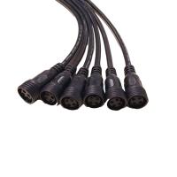 China 1M Long Black Color Power Using Multi-Pin M18 Outdoor Waterproof Cable Assemblies for sale