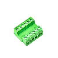 China Green Color PCB Terminal Block Connector Wire XK2EDGA 5.08MM Pitch for sale