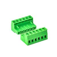 China Green Color PCB Terminal Block Connector Wire XK2EDGA 5.08MM Pitch for sale