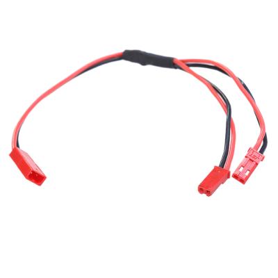 China Red Color Cable Wire Assemblies 2.54mm Pitch Jst SYP 200mm Length for sale