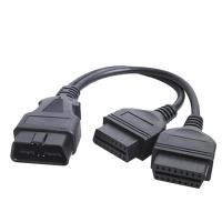 China 2 In 1 Overmolded Automobile Wire Harness 16pins Male To 2 Female Y Splitter Type for sale