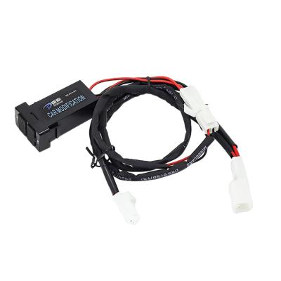 China 80cm Car Cigarette Lighter Cable , Automotive Wiring Harness Assembly For Toyota ODM for sale