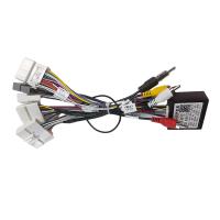 China 1.5 Meter RCA Wire Harness 3 Branches Gps Terminal Red Color For Nissan Vehicle for sale