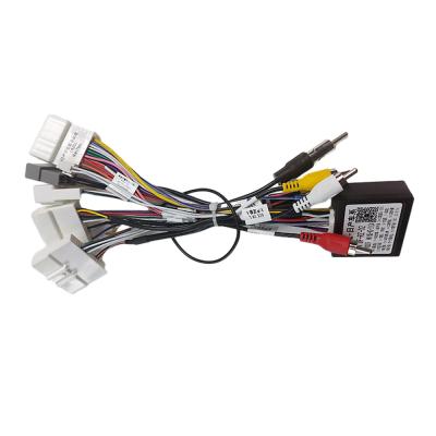 China 1.5 Meter RCA Wire Harness 3 Branches Gps Terminal Red Color For Nissan Vehicle for sale