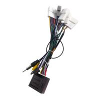 China 1.5 Meter RCA Wire Harness 3 Branches Gps Terminal Red Color For Nissan Vehicle for sale