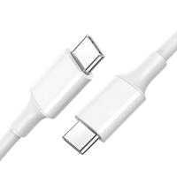 China White Color USB C To C Fast Charge Cable With PVC Jacket 20V 3A 60W for sale