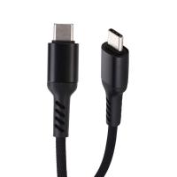 China 3Ft Length Nylon Braided USB C Cable Black Color For Laptop Tablet for sale